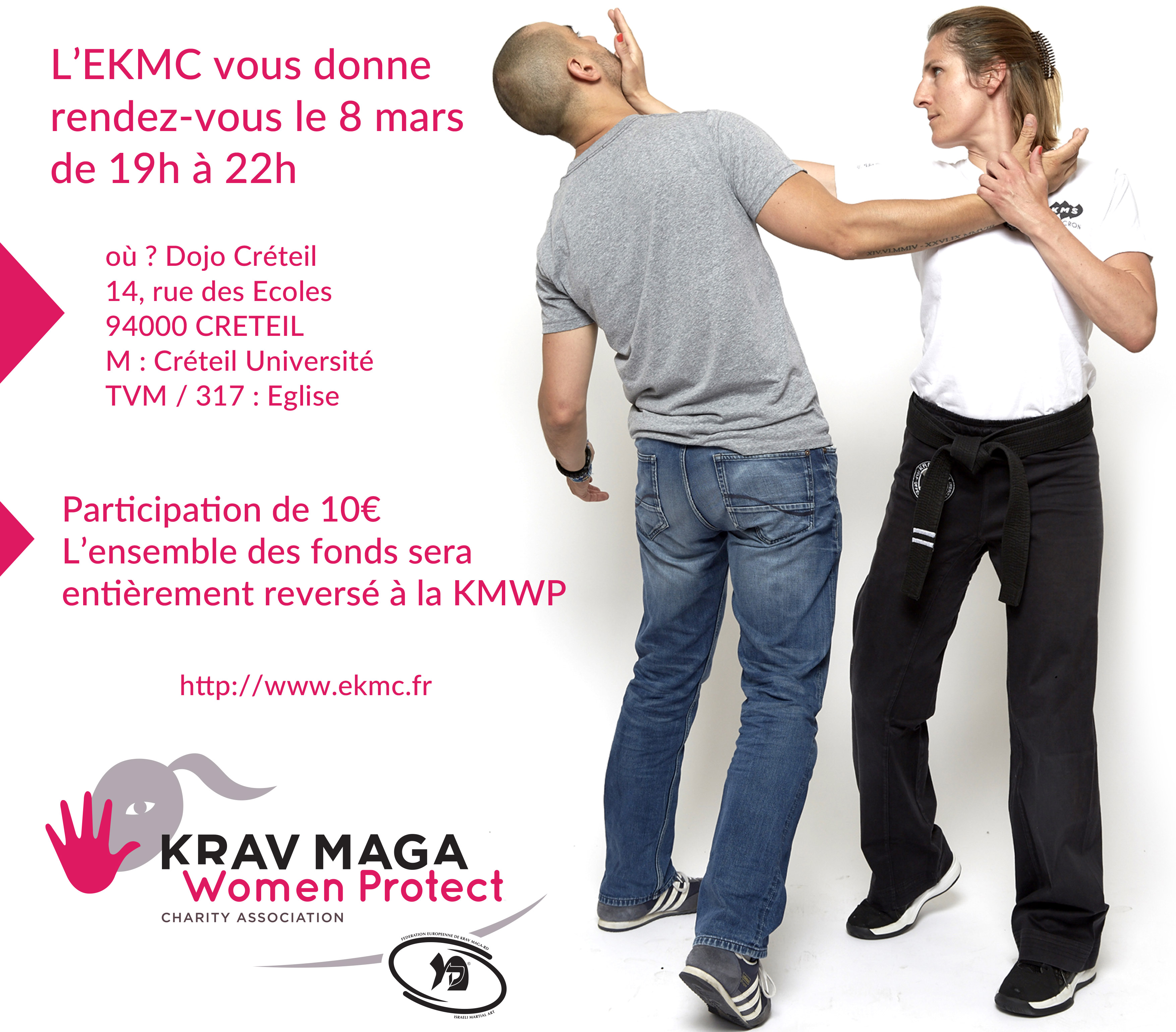 8 mars : Stage de Krav Maga Spécial Femmes